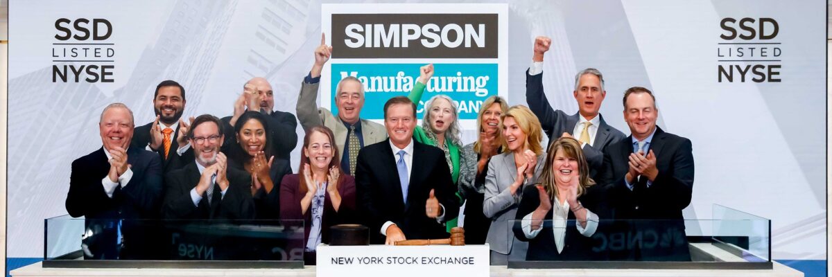 Simpson Manufacturing Co. Celebrates 30 Years As a Public Company by ...